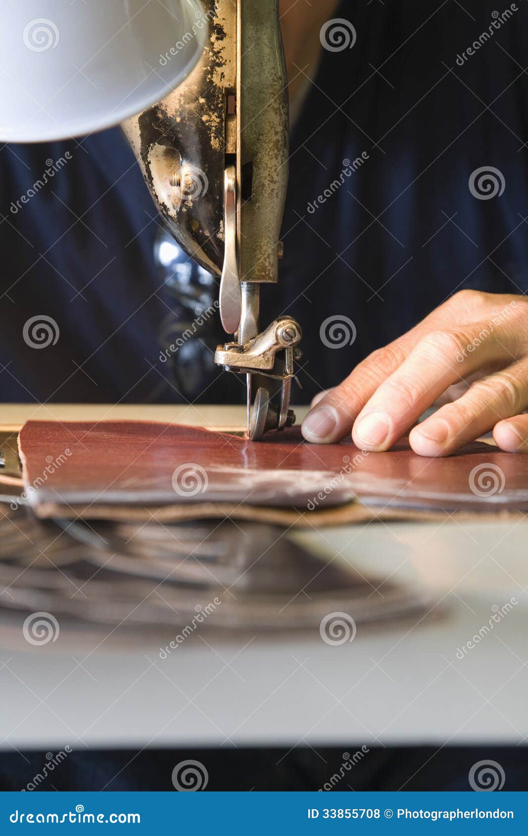 Shoemaker in Workshop stock photo. Image of holding, closeup - 33855708