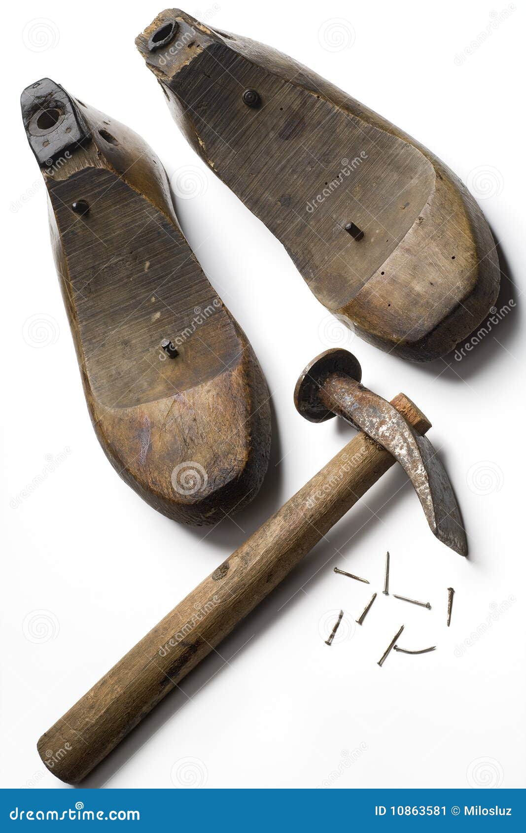 Shoemaking stock image. Image of isolated, tools, footwear - 10863581