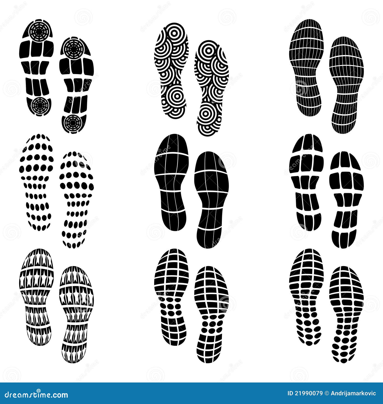Tracking Of Traces Of Human Steps. Track With Location Pin. Footsteps ...