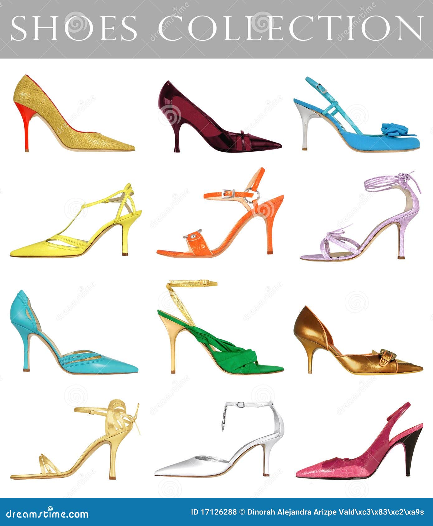 Shoes Collection stock illustration. Illustration of dress - 17126288