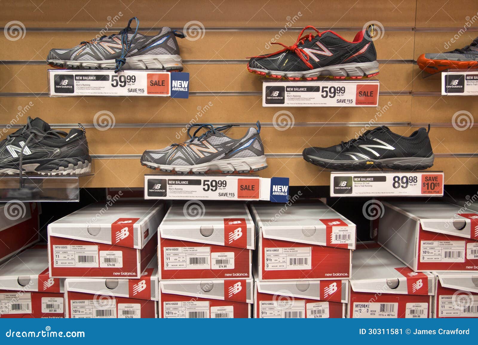 Cross trainer shoe display editorial photo. Image of sport - 30311581
