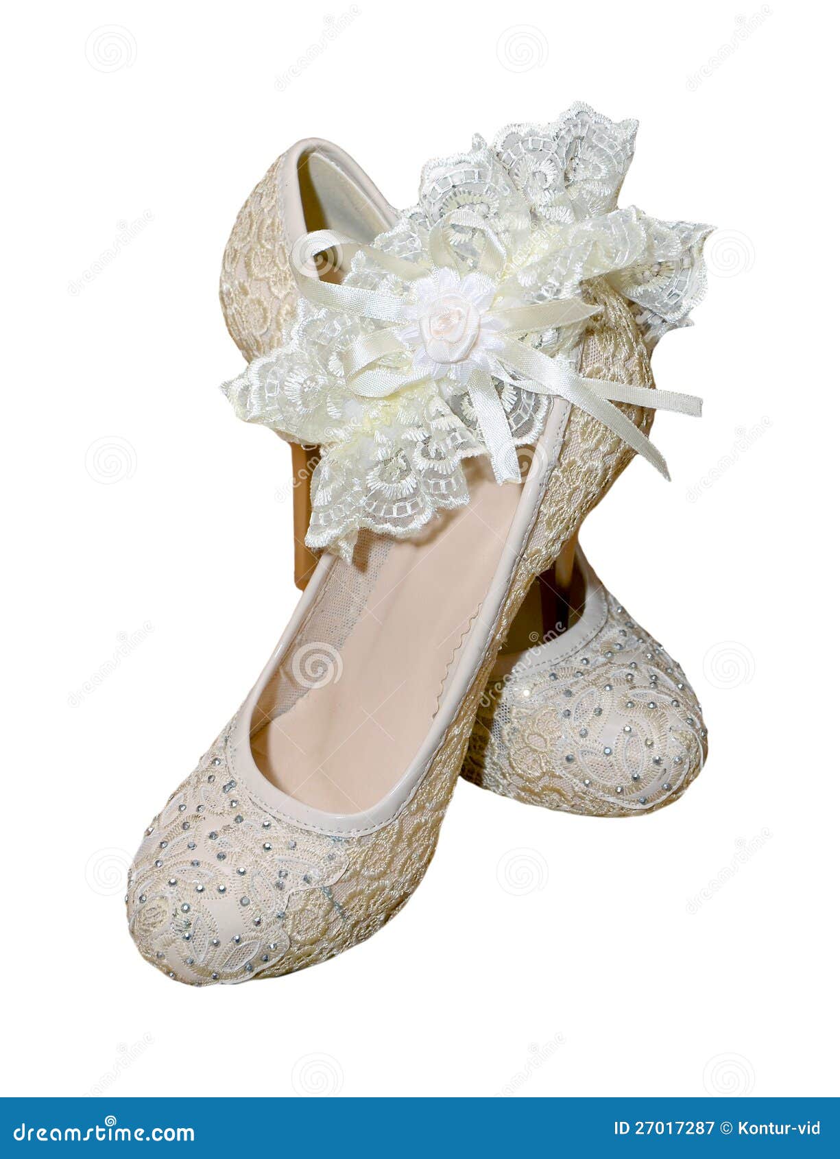 Shoes with Garter for Bride Stock Image - Image of garter, human: 27017287