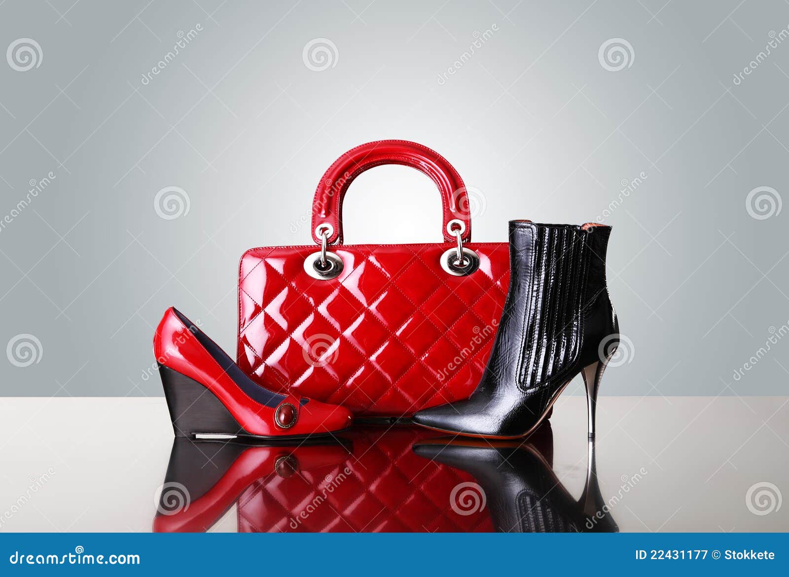 Shoes and handbag stock image. Image of style, heels - 22431177