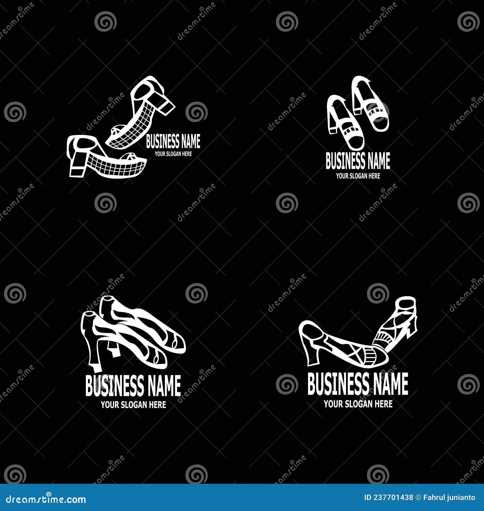 Shoes Icon and Symbol Vector Template Stock Vector - Illustration of ...