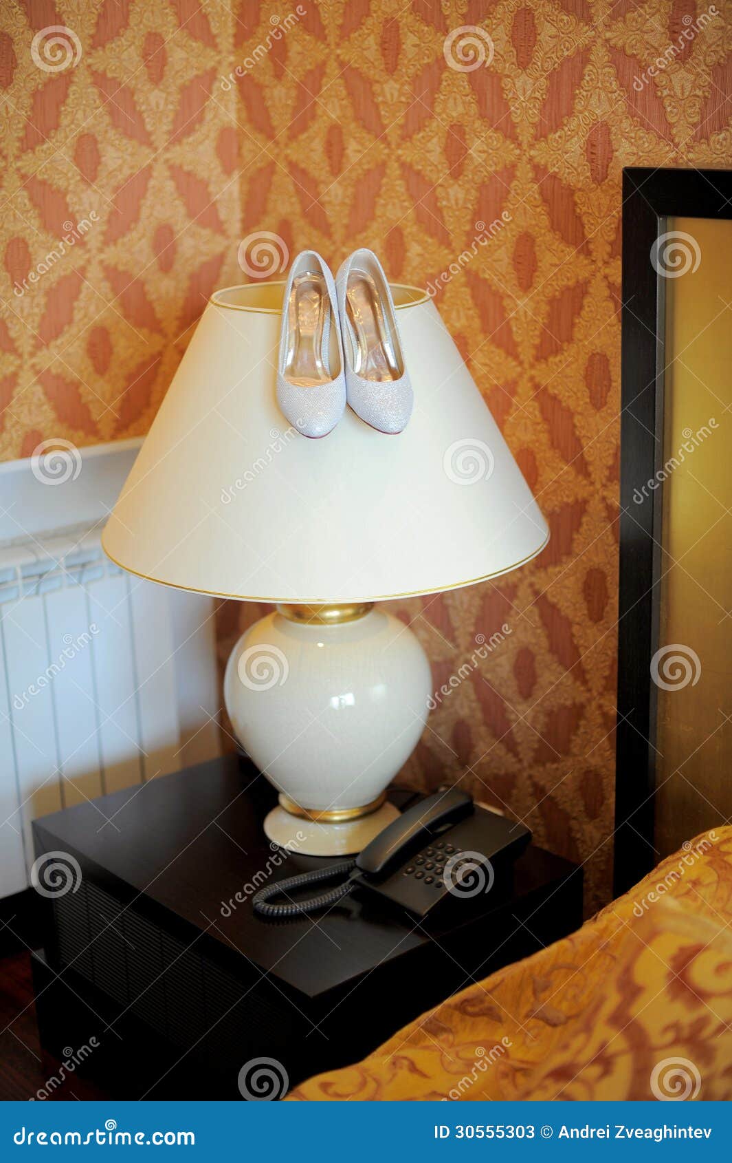 Shoes on Lamp stock image. Image of classic, heel, high - 30555303