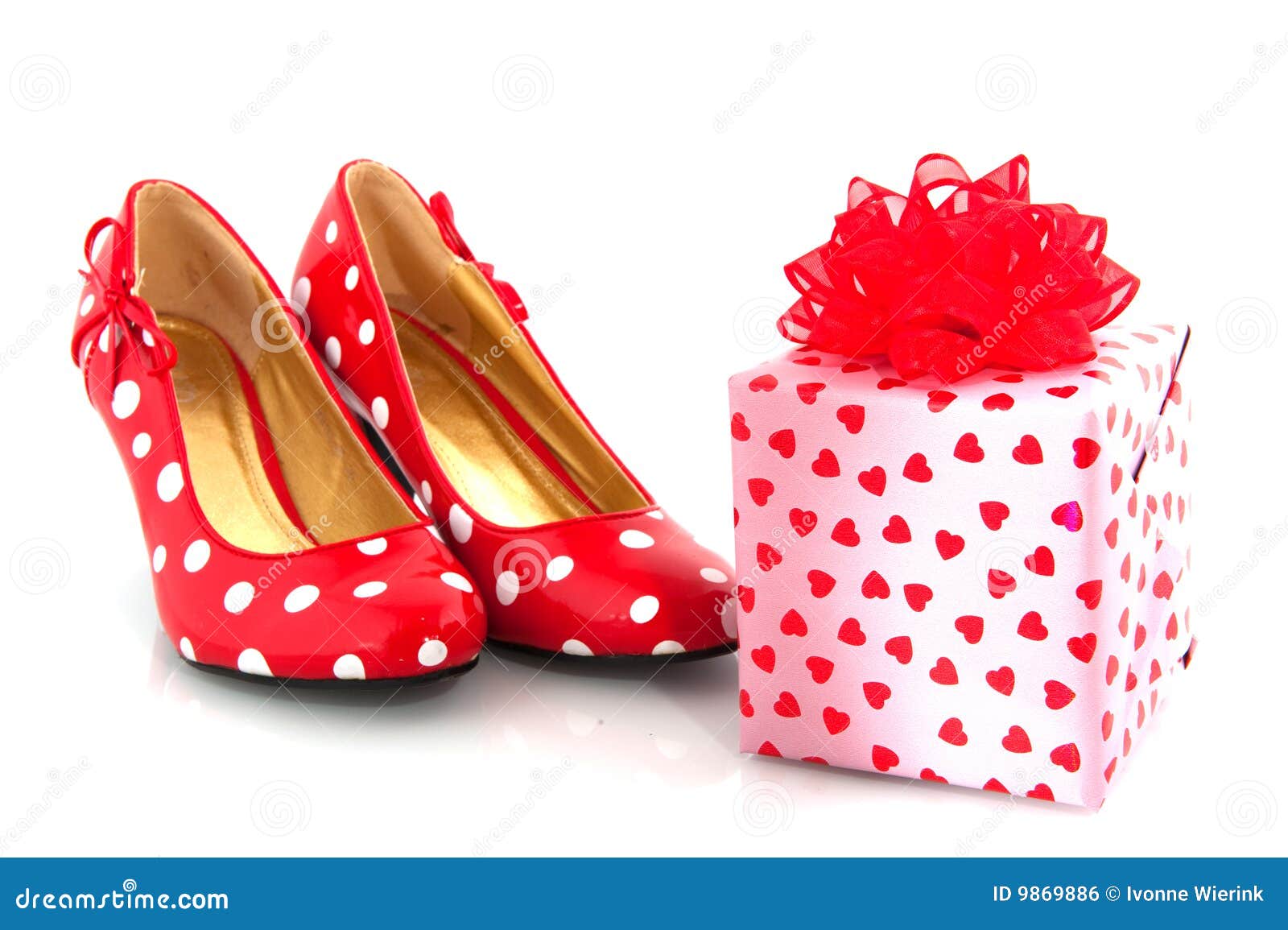 Shoes with love present stock photo. Image of beauty, stiletto - 9869886