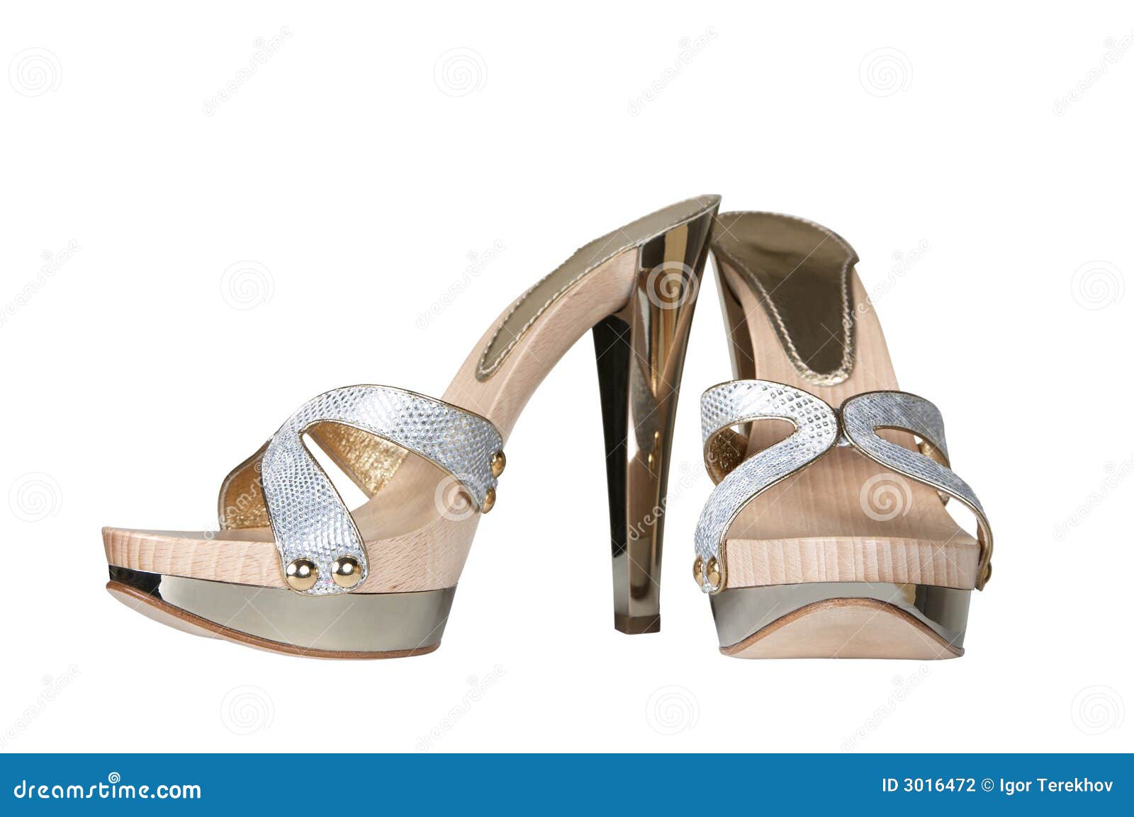 Shoes on a metal platform stock photo. Image of patent - 3016472