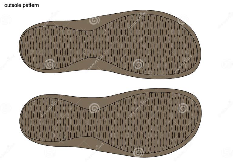 Shoes Outsole Pattern Sample Stock Vector - Illustration of outsole ...