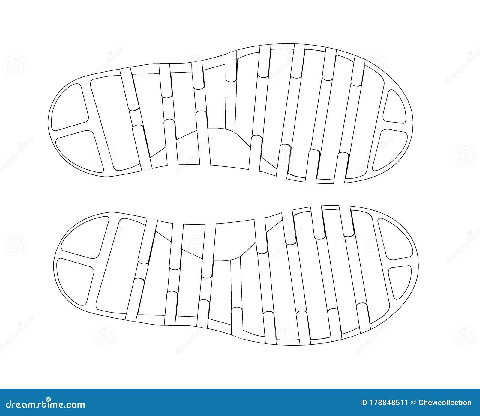 Shoes Outsole Pattern Sample2 Stock Vector - Illustration of sketch ...