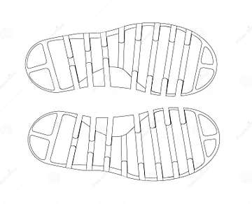 Shoes Outsole Pattern Sample2 Stock Vector - Illustration of sketch ...