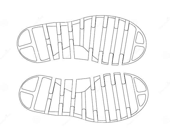 Shoes Outsole Pattern Sample2 Stock Vector - Illustration of sketch ...