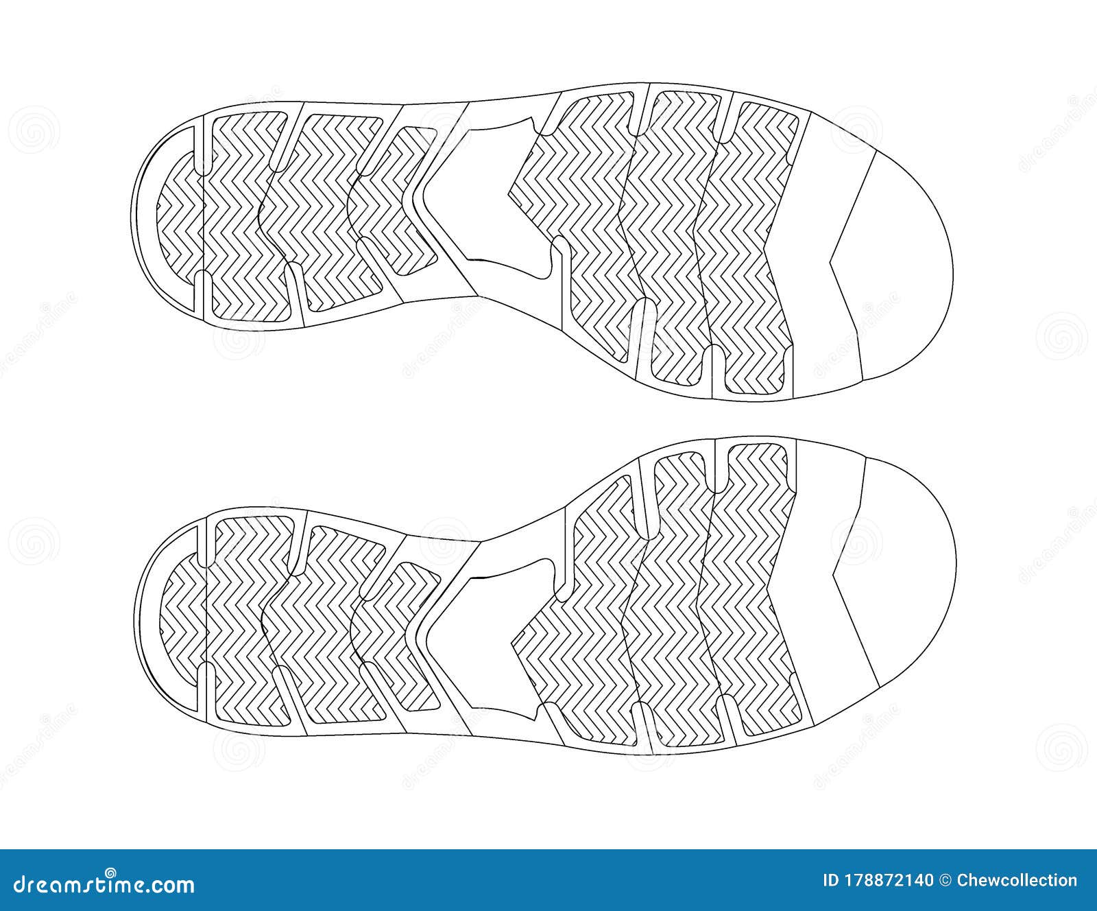 Shoes Outsole Pattern Sample8 Stock Vector - Illustration of sketch ...