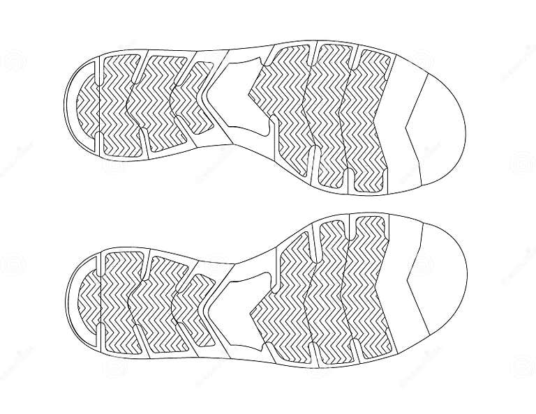 Shoes Outsole Pattern Sample8 Stock Vector - Illustration of sketch ...