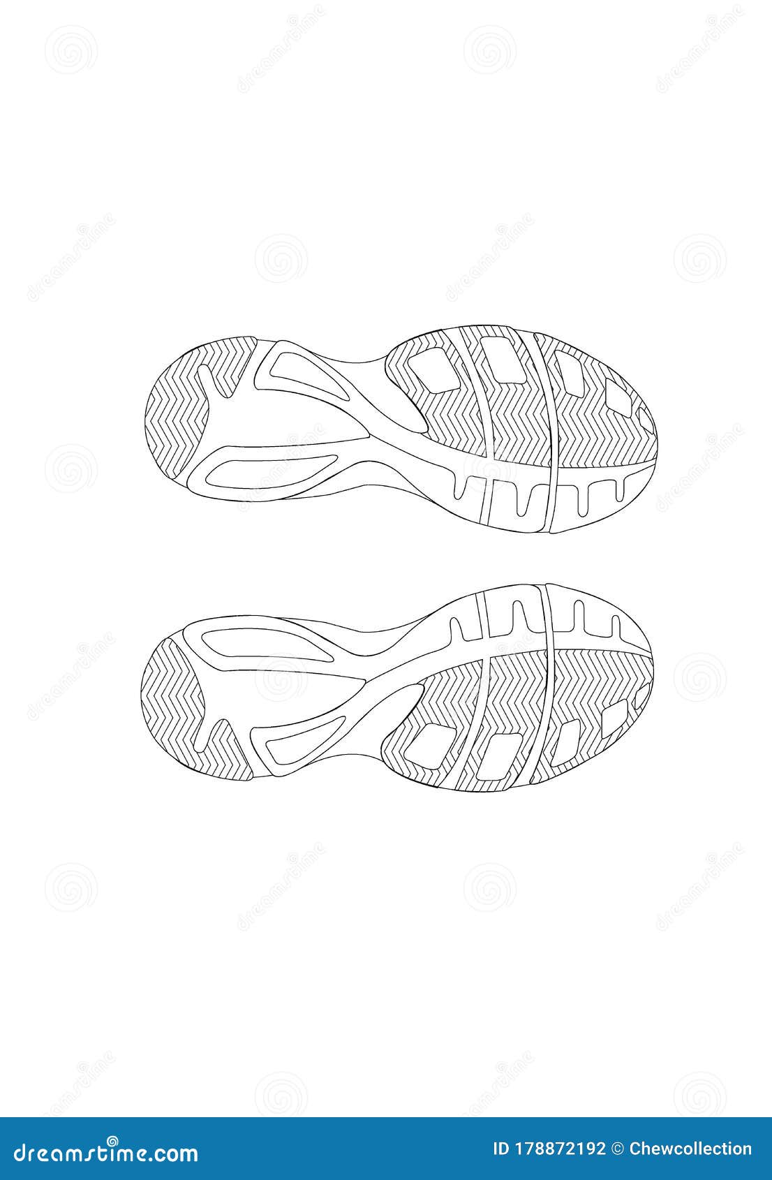 Shoe Sole Pattern Template