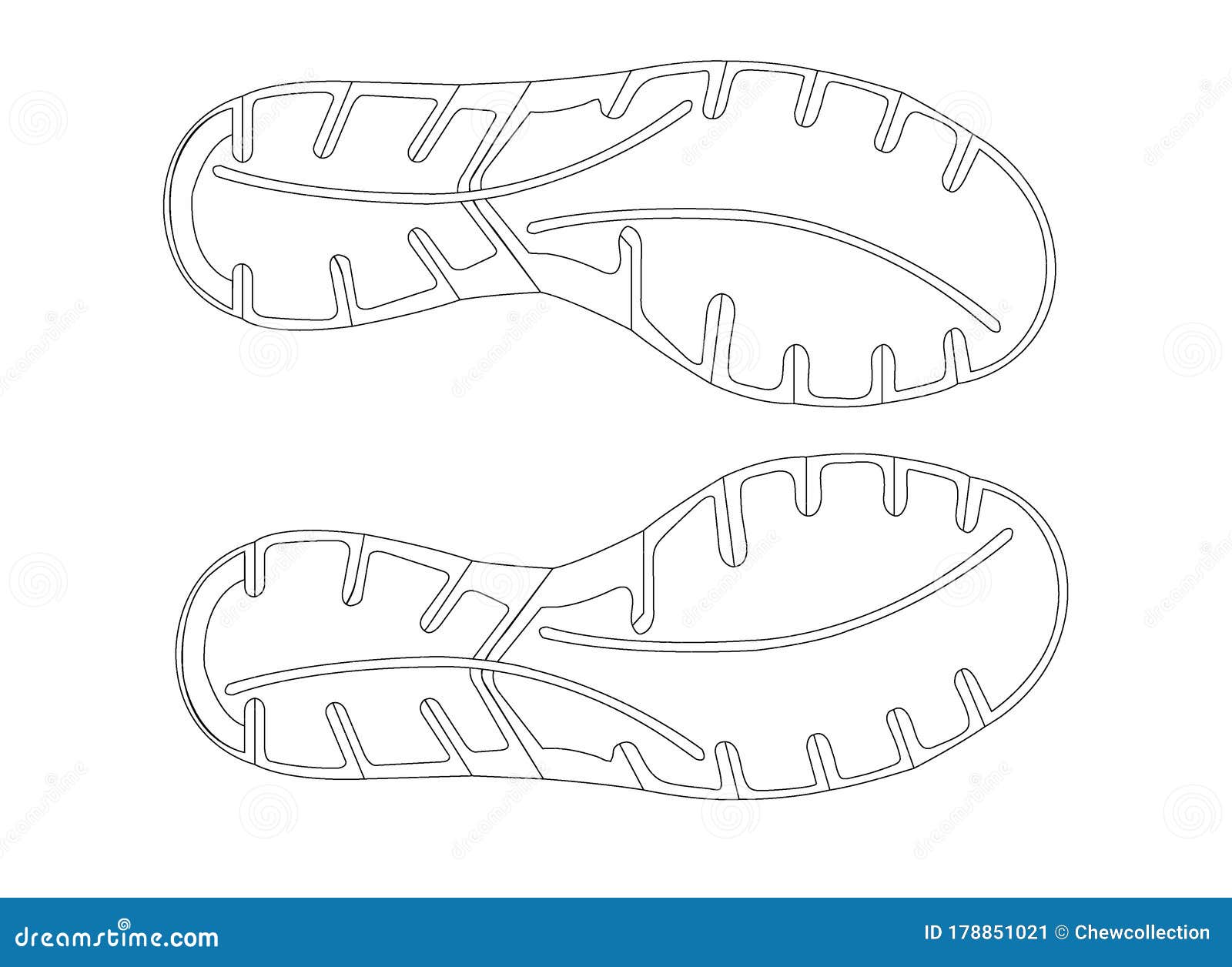 Shoes Outsole Pattern Sample4 Stock Vector - Illustration of draw ...