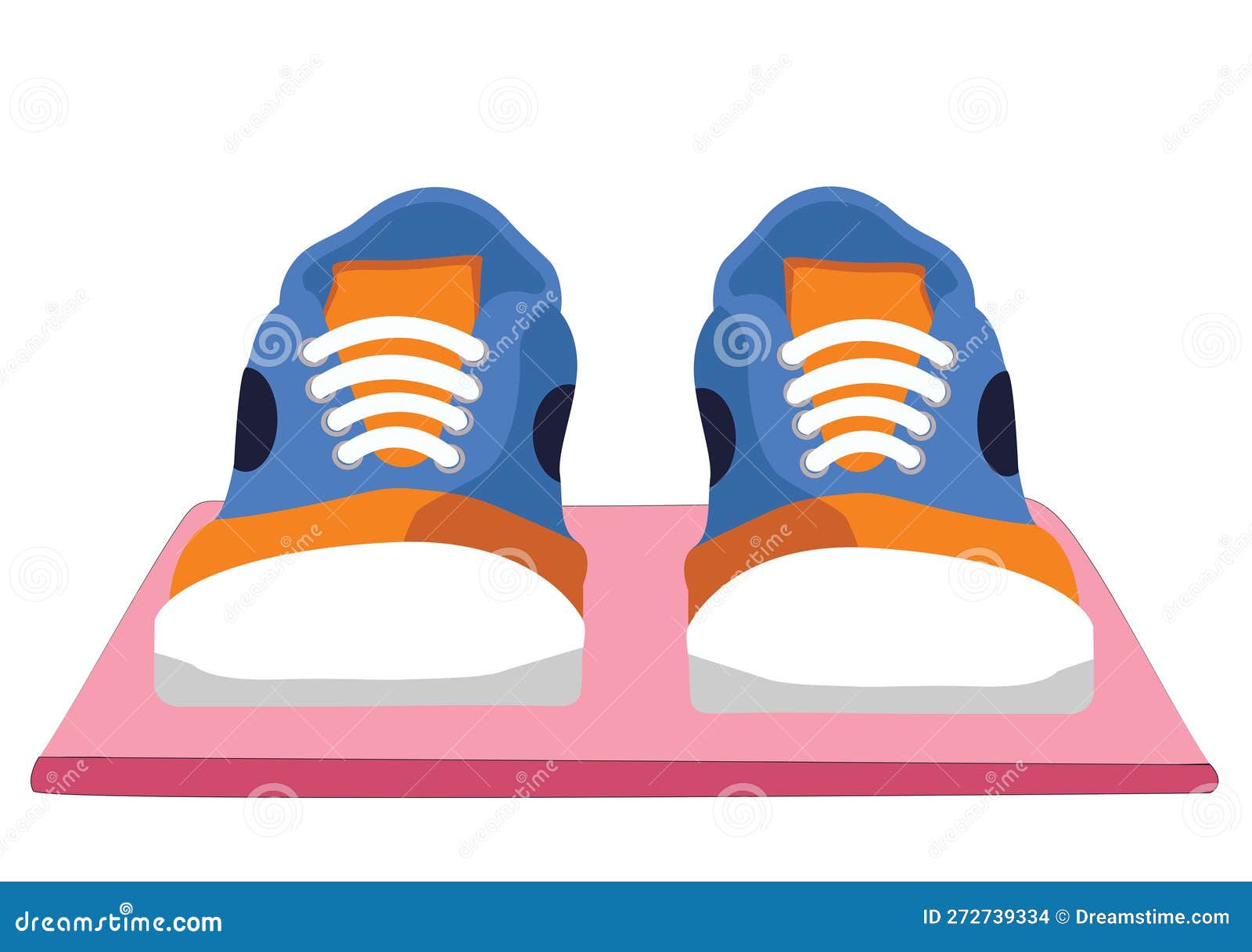Men Fashion Shoes, Classic Shoe Design. a Pair of Blue and Orange of ...