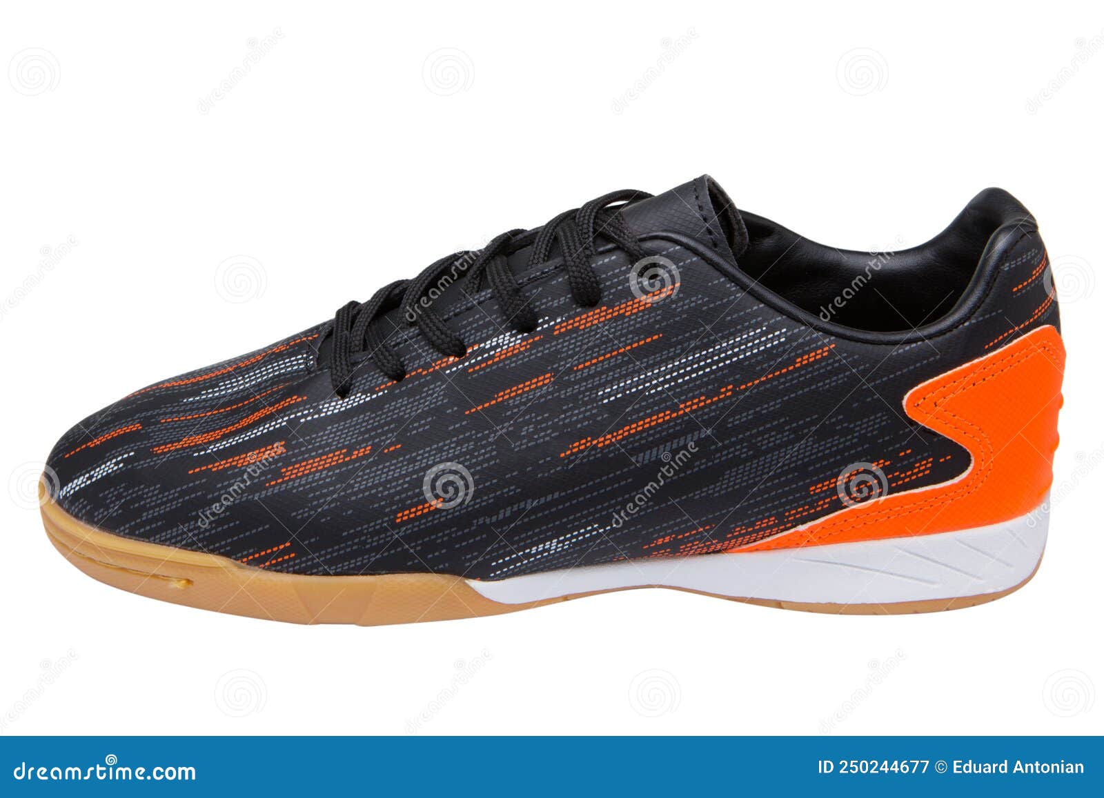 Shoes for Playing Football, with Rubber Soles, on a White Background ...