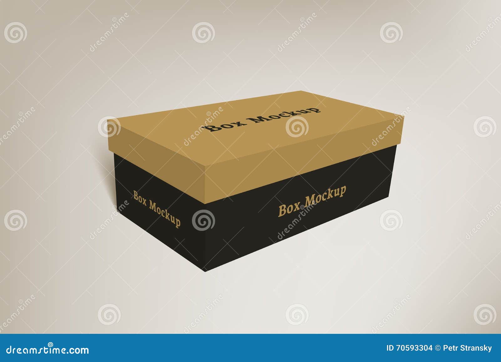 Shoes Product Packaging Mock-up Box 2 Stock Vector - Illustration of ...