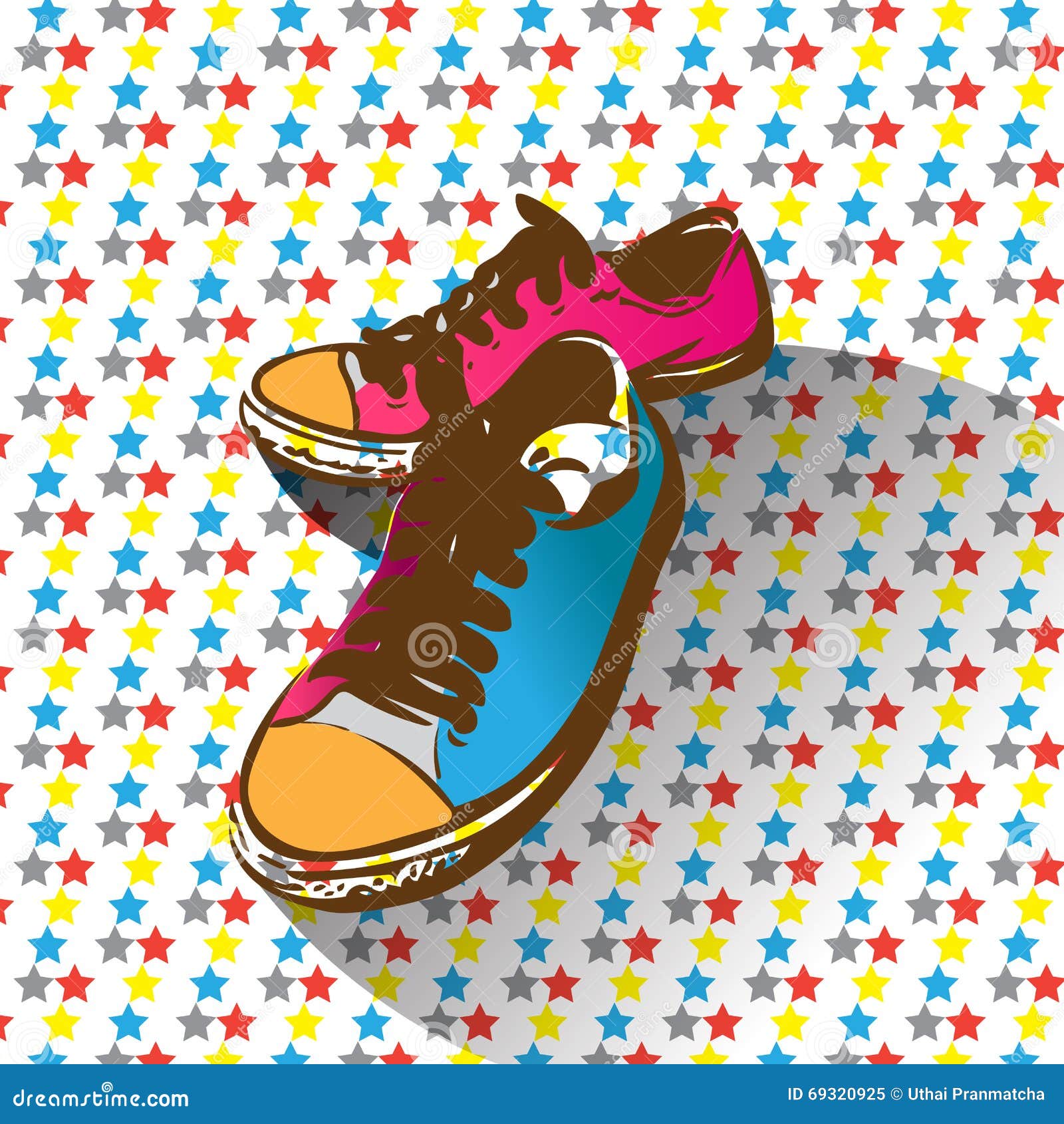 Shoes with Retro and Pop Art Style Stock Vector - Illustration of ...
