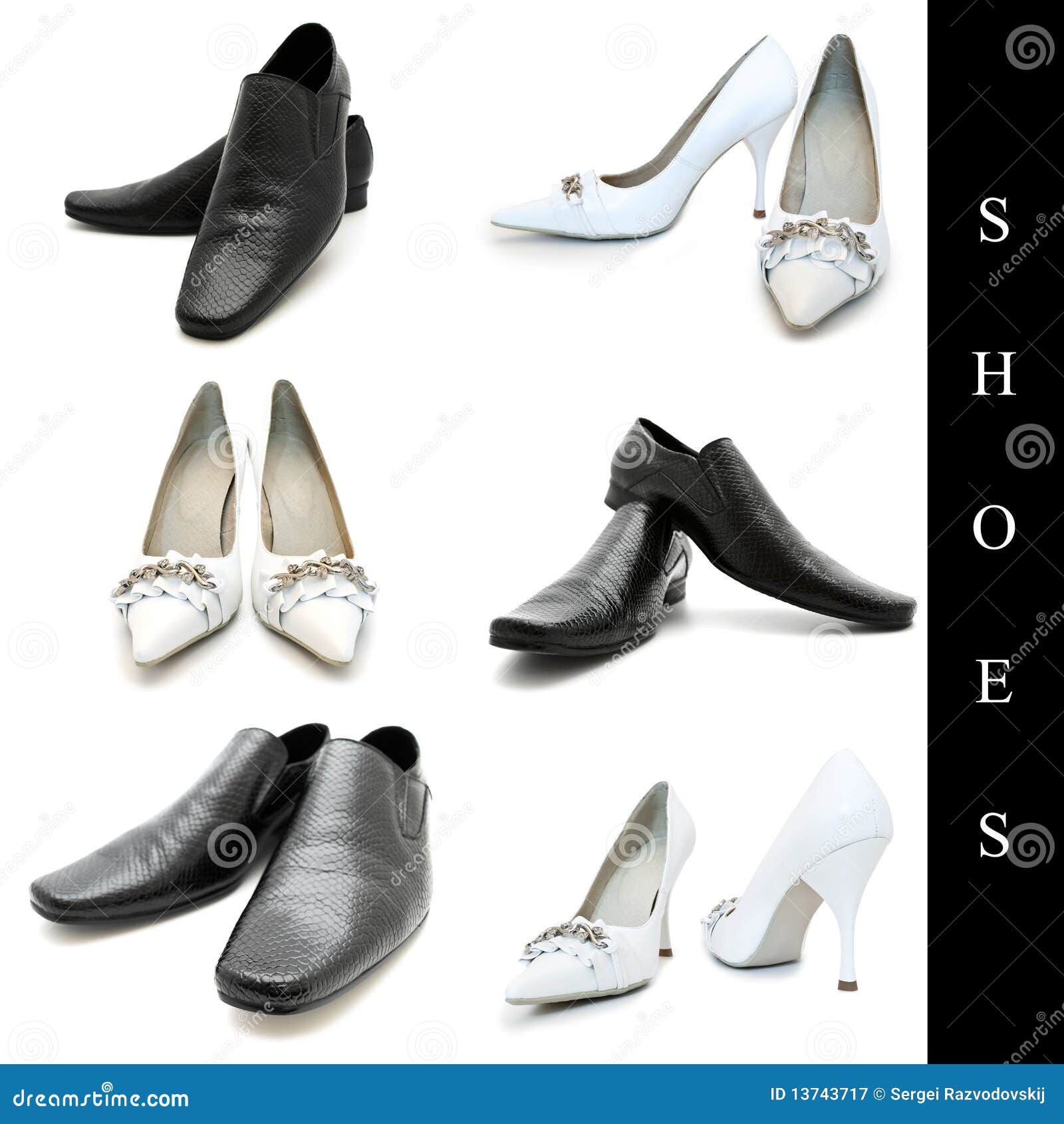 Shoes set stock image. Image of black, fashion, accessory - 13743717