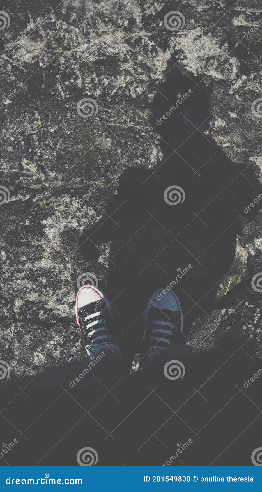 Shoes and shadow stock photo. Image of shadow, beach - 201549800