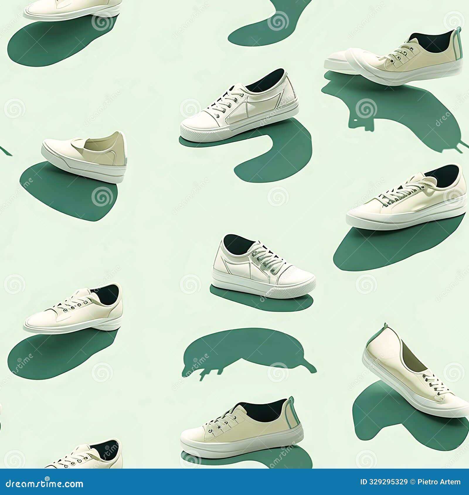 Shoes with Shadow Pattern Banner Wallpaper Simple Stock Image - Image ...