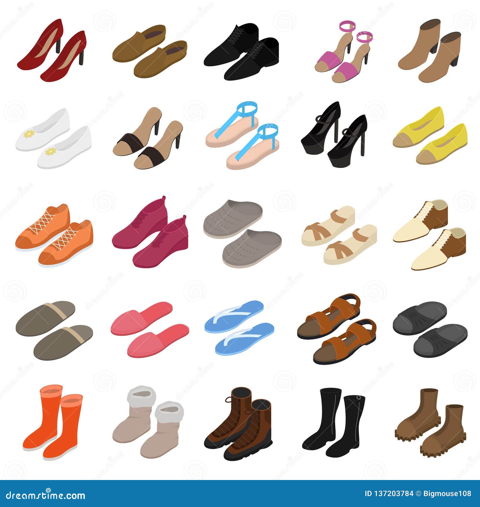 Shoes Sign 3d Icon Set Isometric View. Vector Stock Vector ... Shoes Sign 3d Icon Set Isometric View. Vector Stock Vector ...