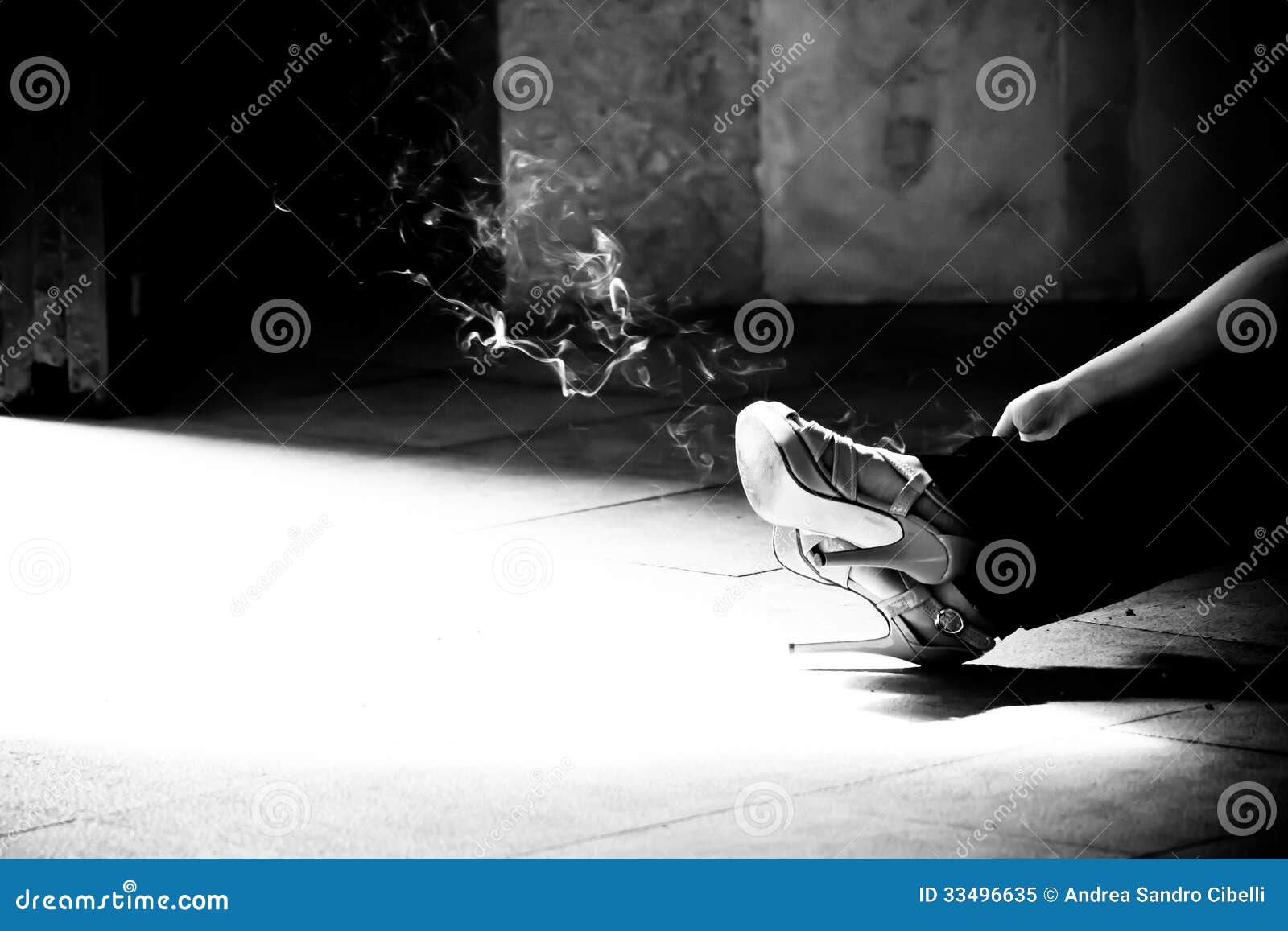 Shoes stock image. Image of legs, heel, smoke, ground - 33496635