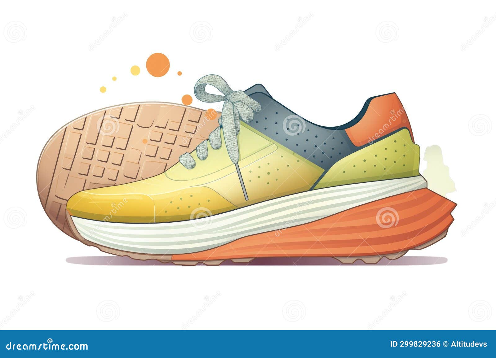 Shoes Sole Displaying Carbon Footprint Index Stock Photo - Image of ...