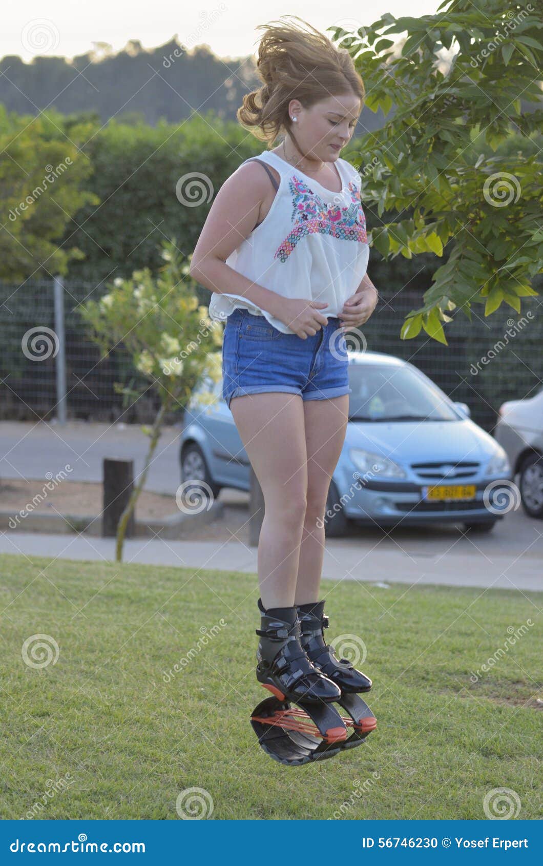 Shoes with Springs for Jumping Stock Photo - Image of jumping, exercise ...