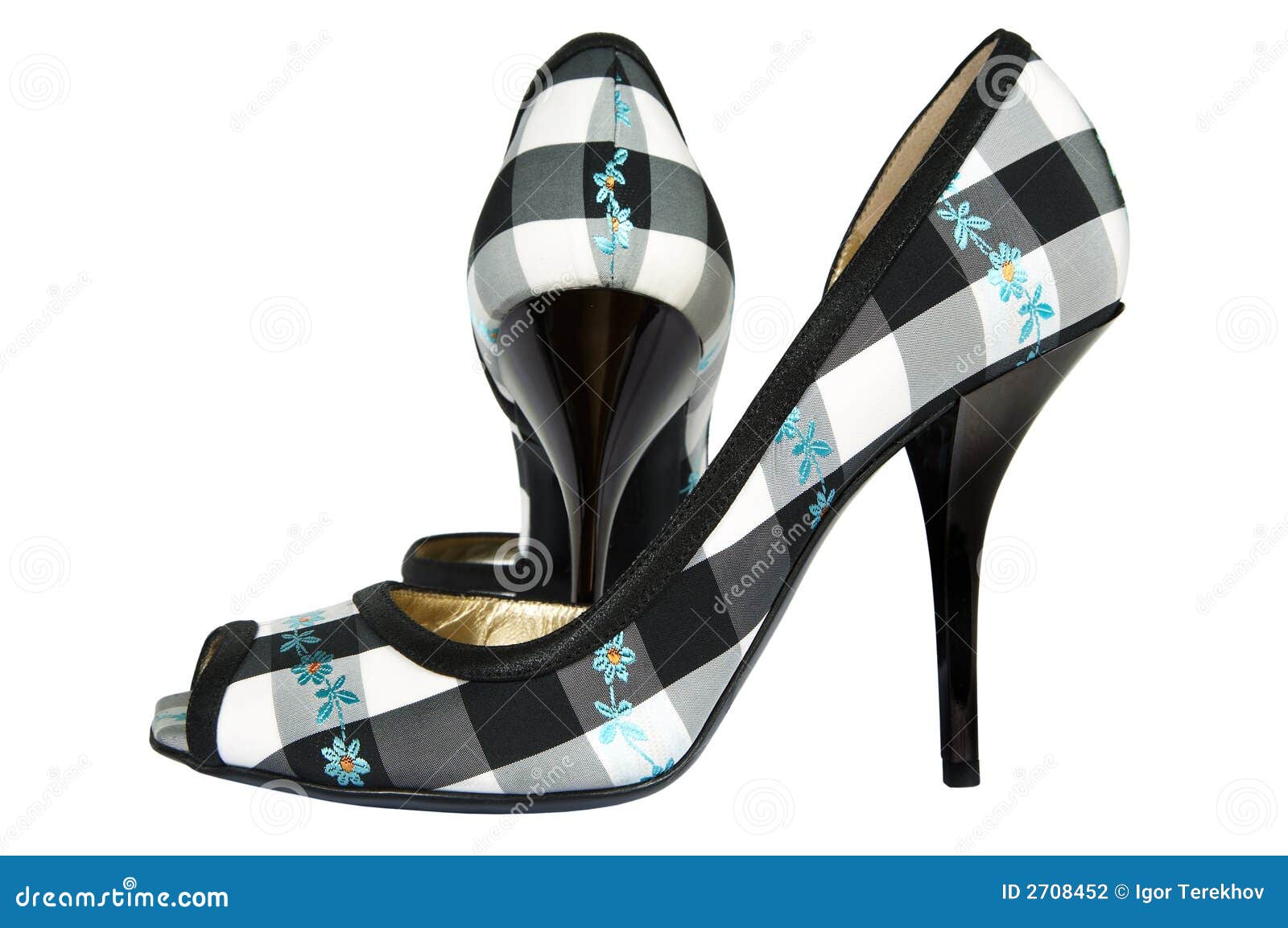 Shoes from a textile stock photo. Image of fashionable - 2708452