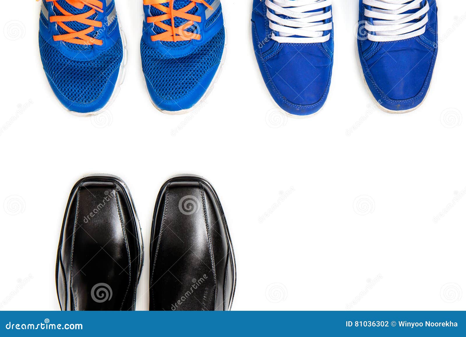 Shoes three style. stock photo. Image of black, pace - 81036302