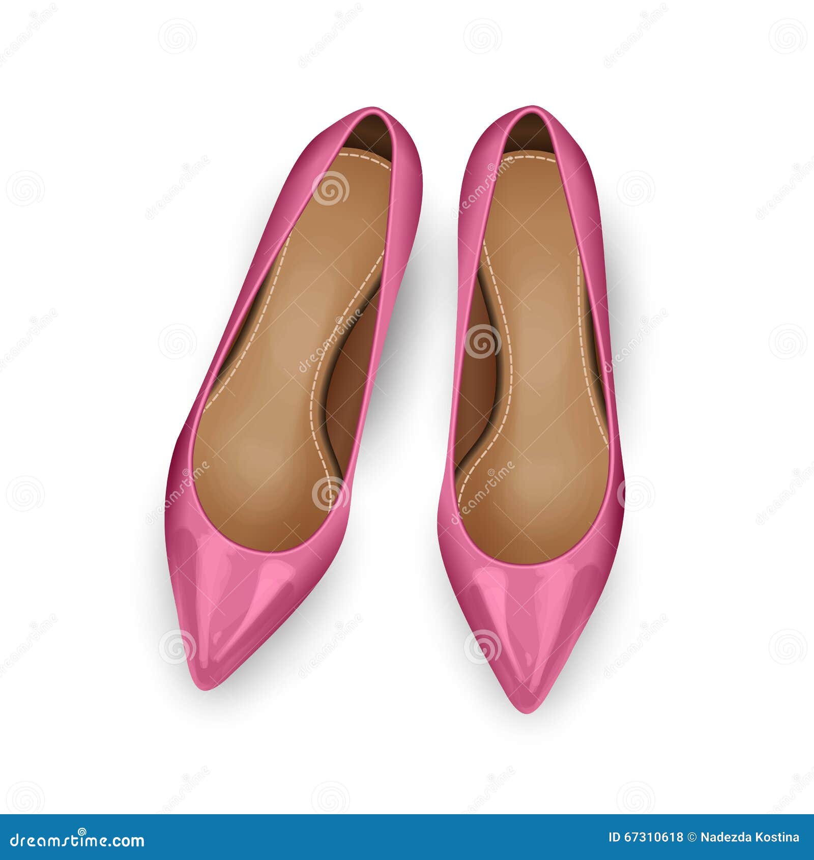Shoes Top View stock vector. Illustration of fashionable - 67310618