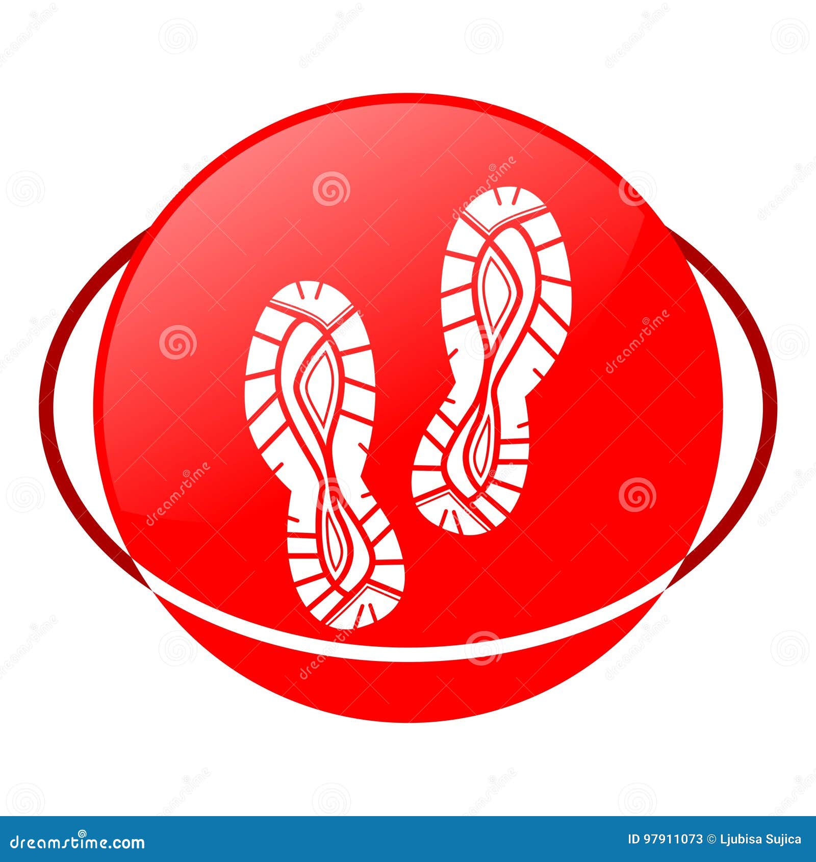 Shoes Vector Illustration, Red Icon Stock Vector - Illustration of ...