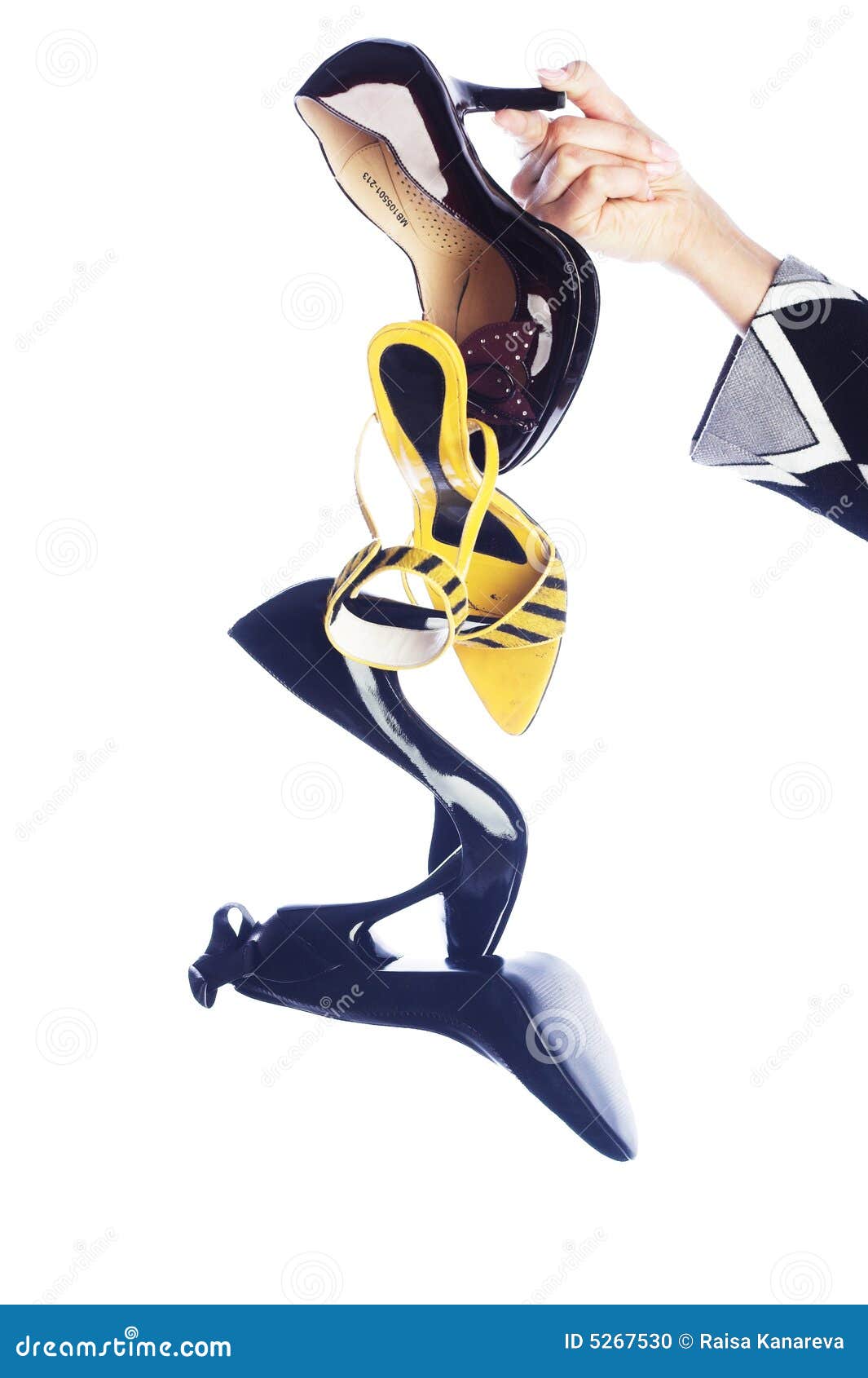 Shoes in woman s hand stock photo. Image of elegance, distinctive - 5267530
