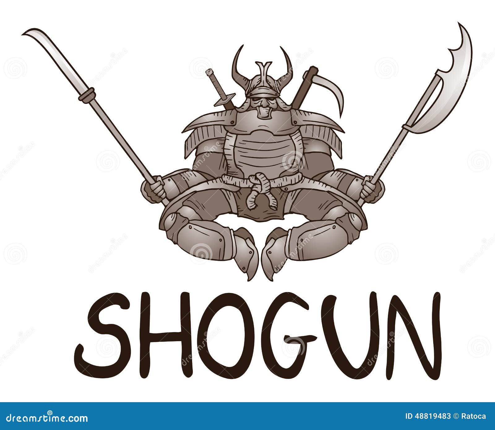 Shogunn symbol stock vector. Illustration of martial - 48819483