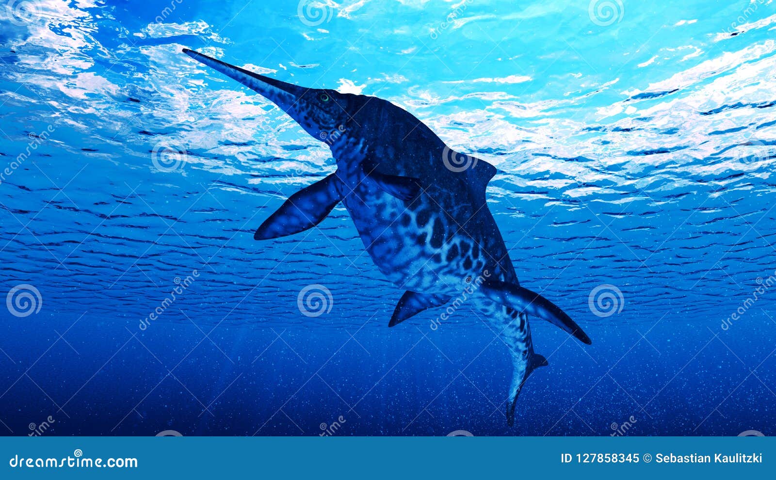 A Shonisaurus stock illustration. Illustration of jurassic - 127858345