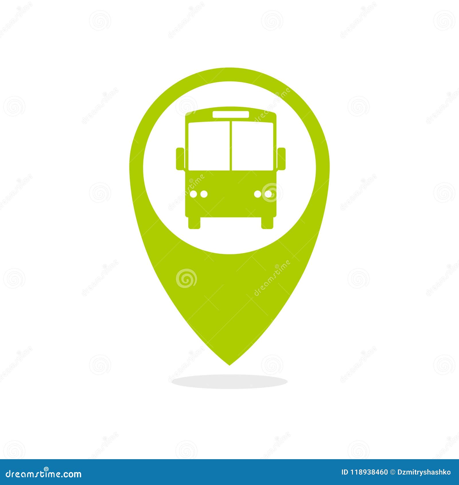 Shool bus tracking icon stock vector. Illustration of marker - 118938460