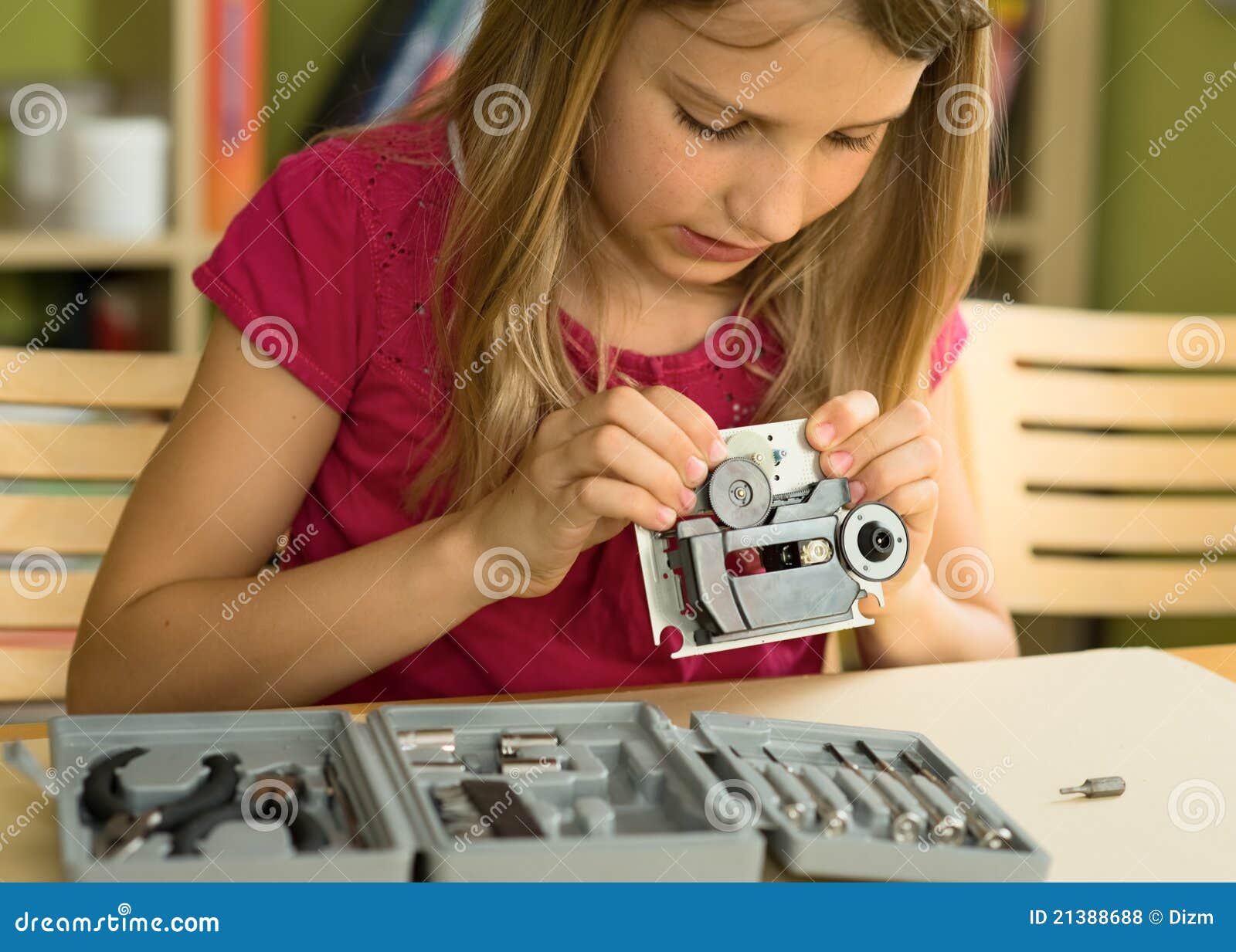 Shool girl busy stock photo. Image of developmant, mechanism - 21388688