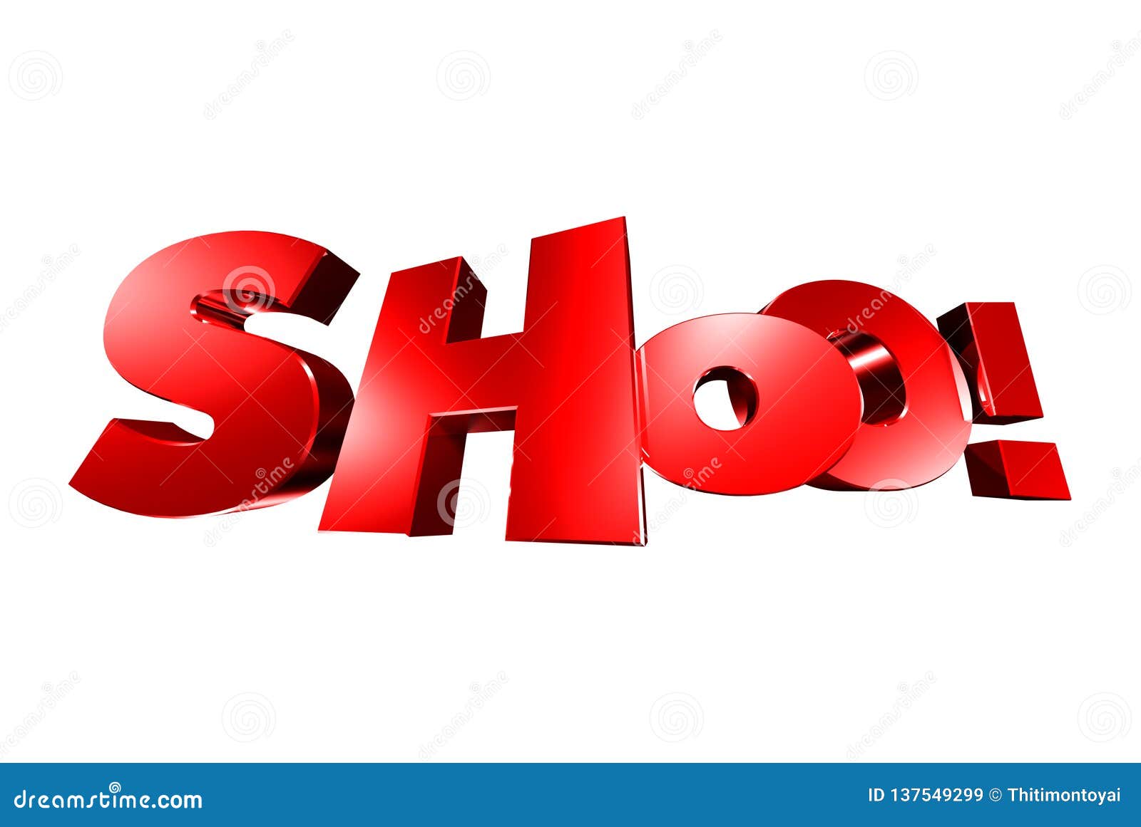 Shooo red 3D. stock illustration. Illustration of beautiful - 137549299