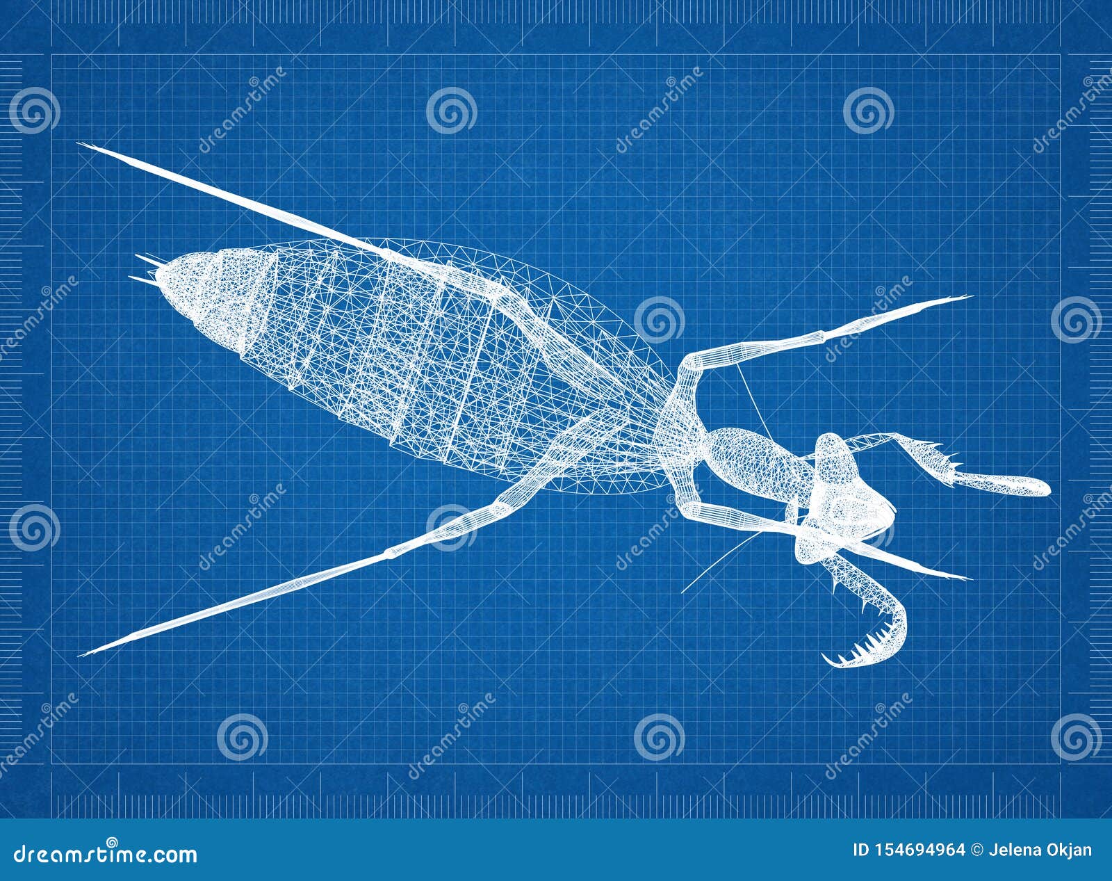 Blueprint stock illustration. Illustration of detail - 154694964