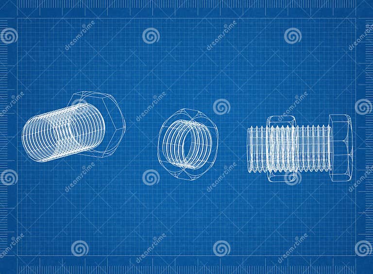 Bolt Architect blueprint stock image. Image of industry - 118329419