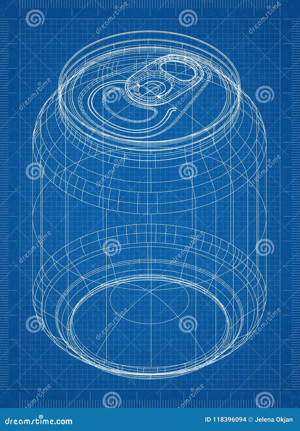 Can Architect blueprint stock illustration. Illustration of ...