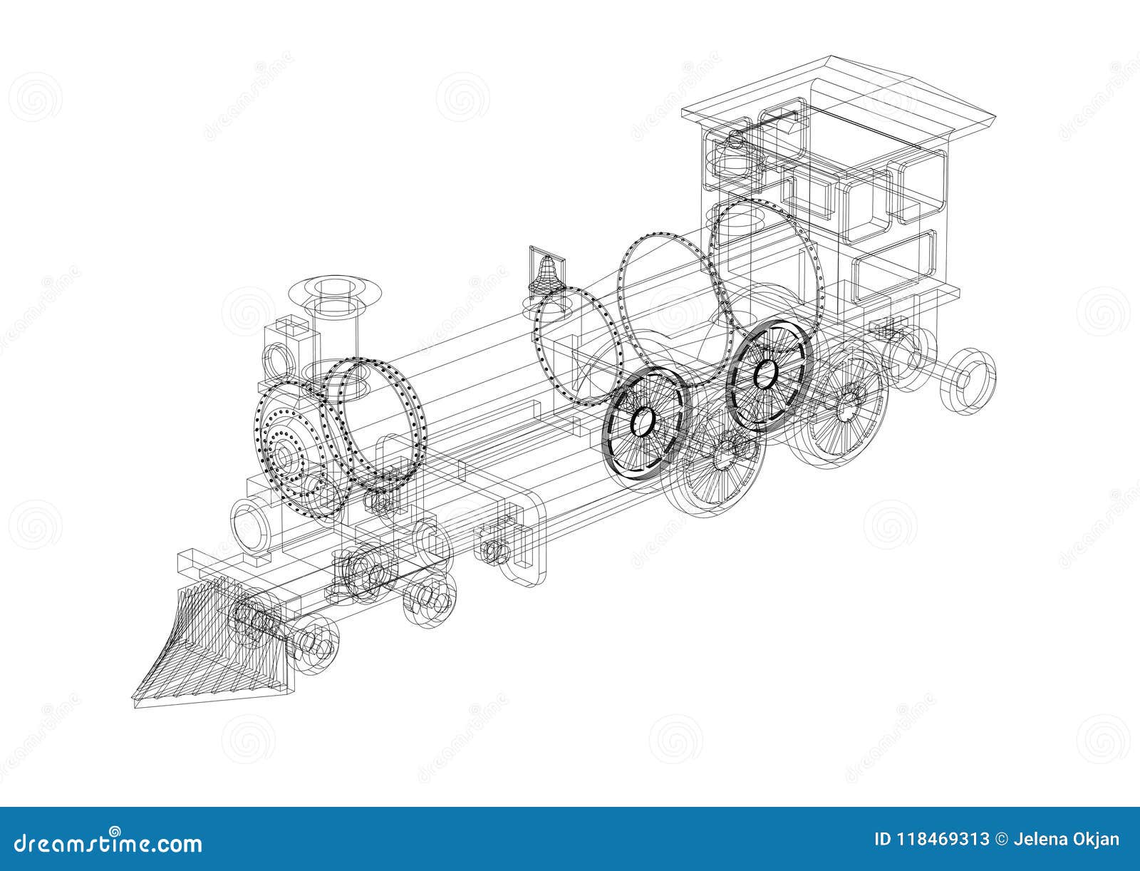 Wooden Train Blueprints