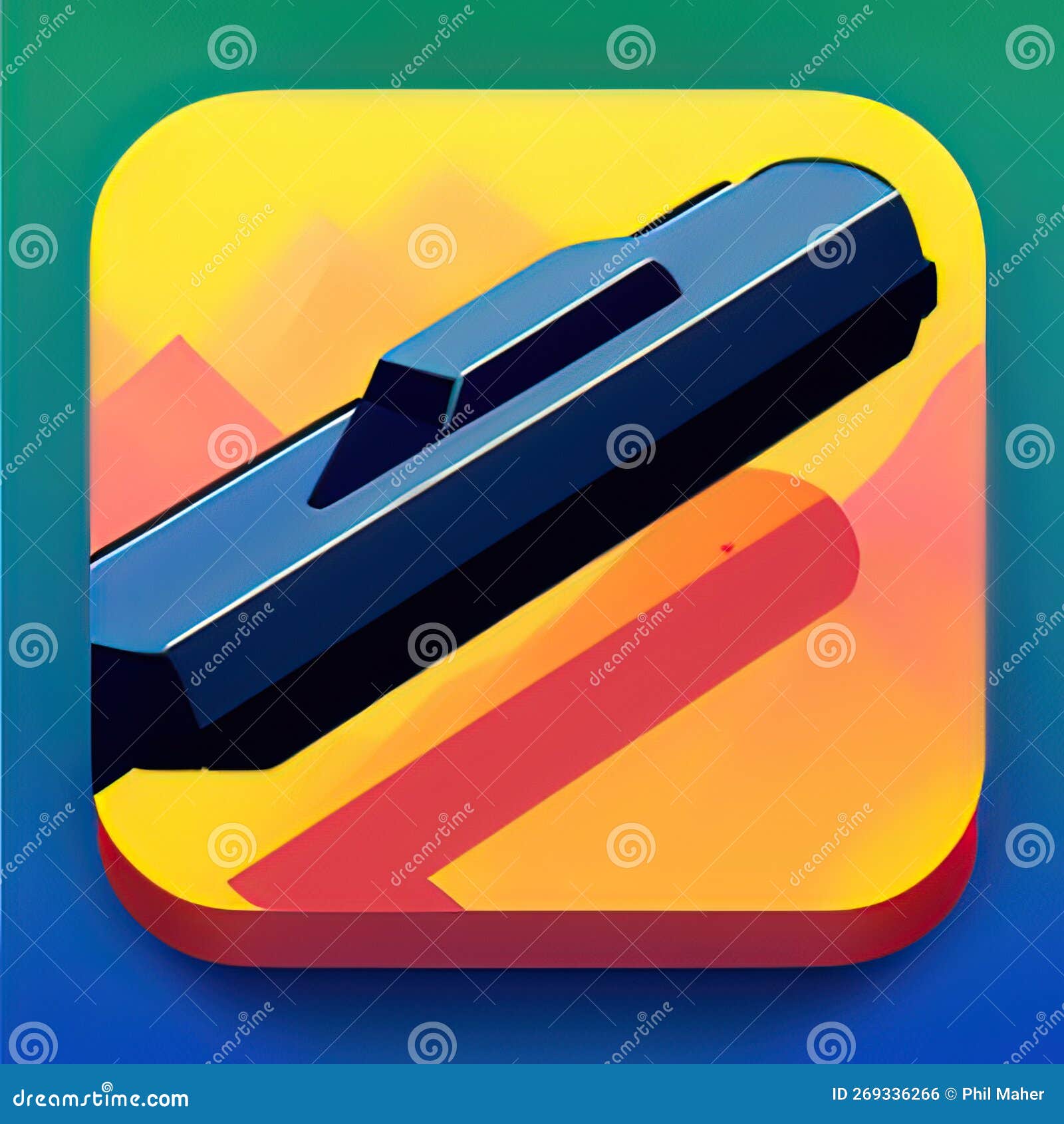 Shoot ‘em Up Software App Style Icon Generative Ai Stock Illustration Illustration Of Sport