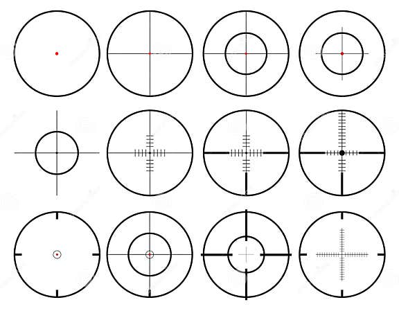 Shoot focus cursor stock vector. Illustration of center - 155459422