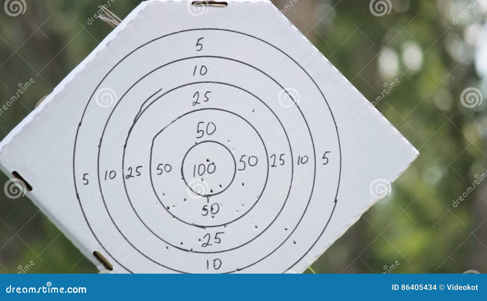Shoot at a round target stock footage. Video of flash - 86405434