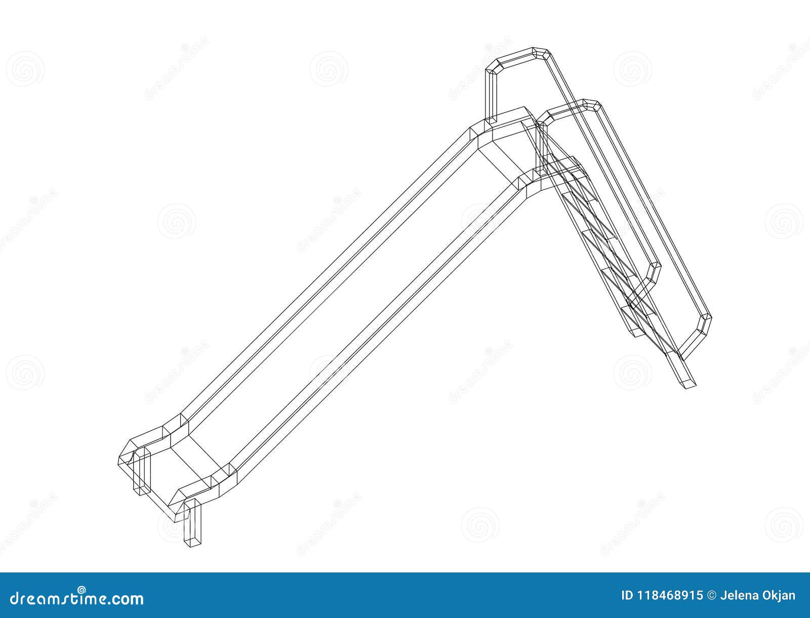 Slide Architect Blueprint - Isolated Stock Illustration - Illustration ...