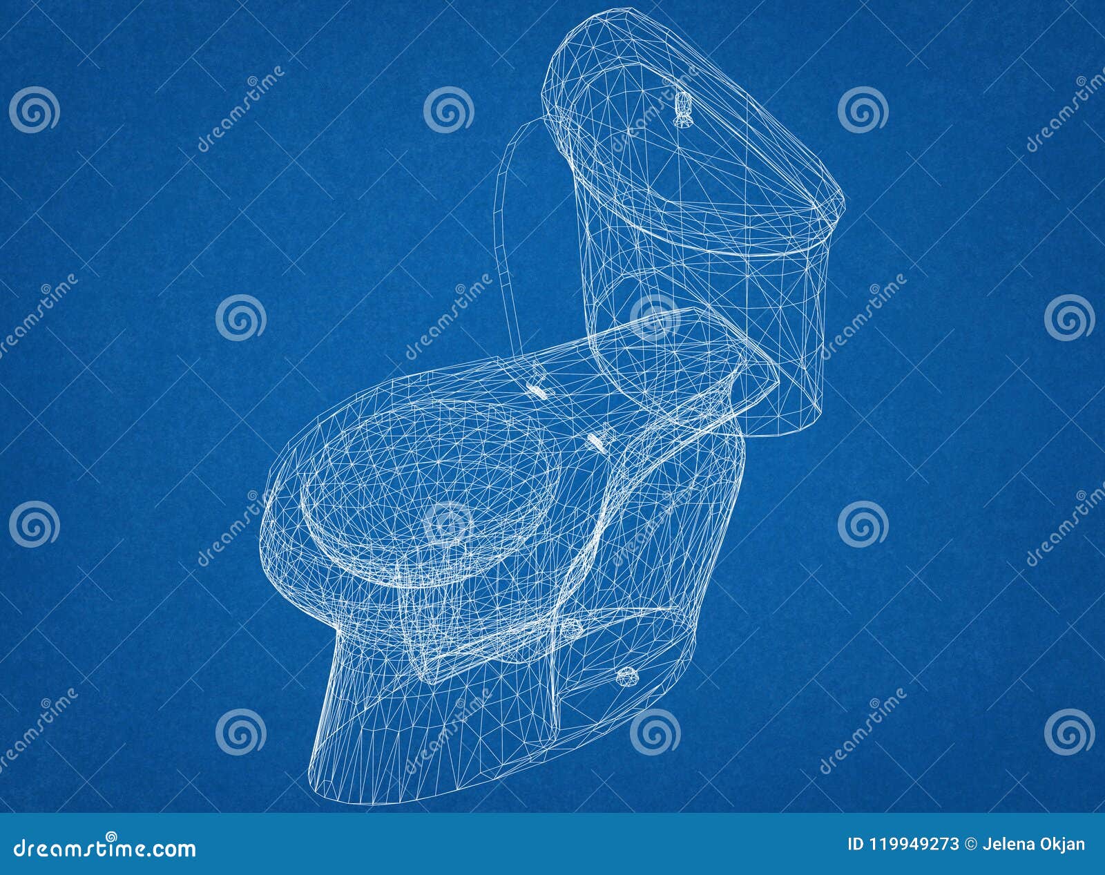 Toilet Design Architect Blueprint Royalty-Free Stock Photo ...