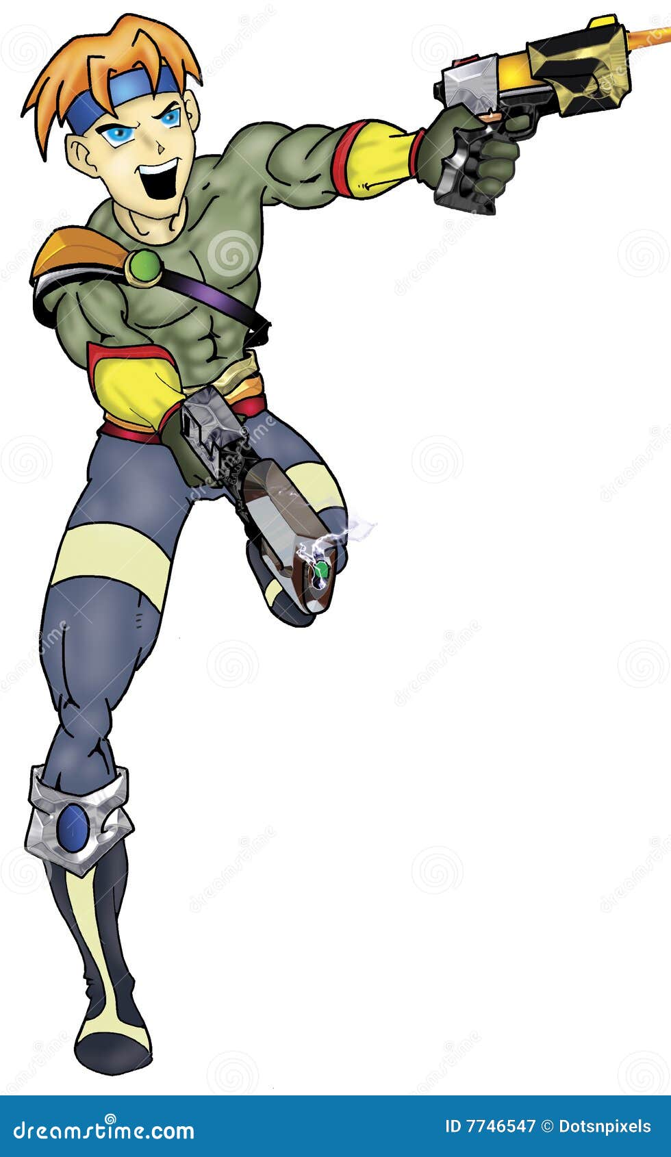 Shooter stock illustration. Illustration of character - 7746547